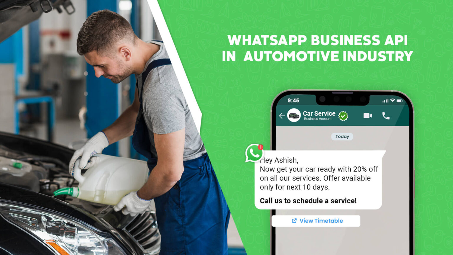 WhatsApp Business API in automotive industry - chatpot.io